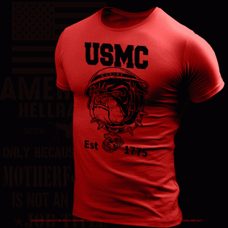 Veteran t shirt USMC Bulldog